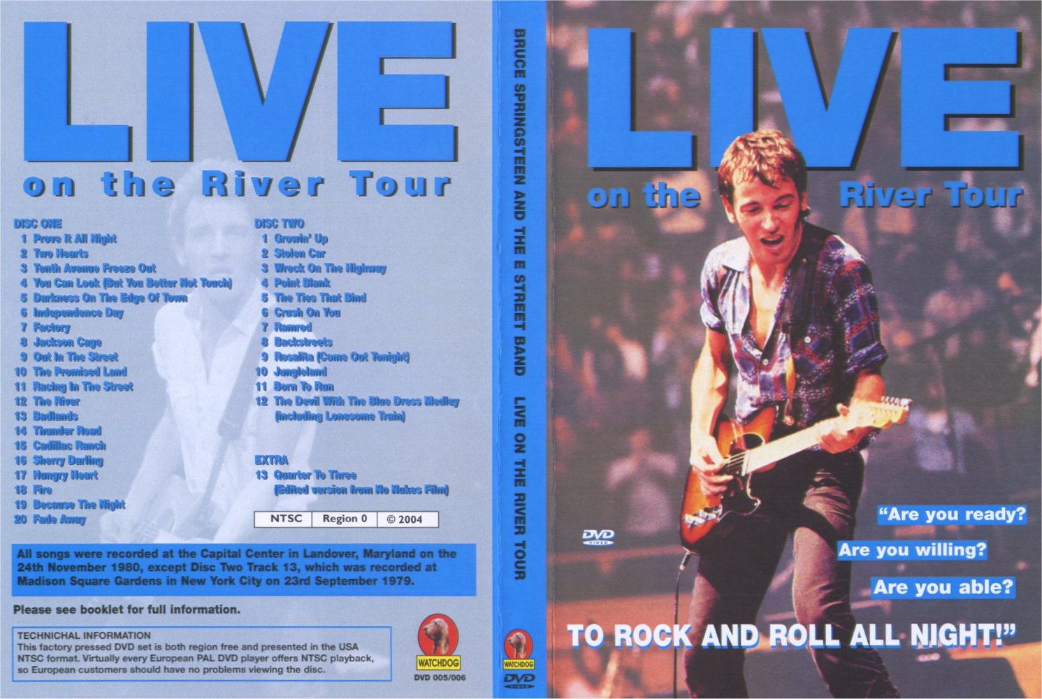 Bruce Springsteen Live On The River Tour : Front | DVD Covers | Cover ...